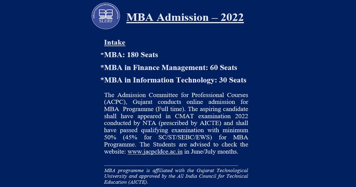 MBA Admission – 2022 - Som Lalit Institute of Business Management